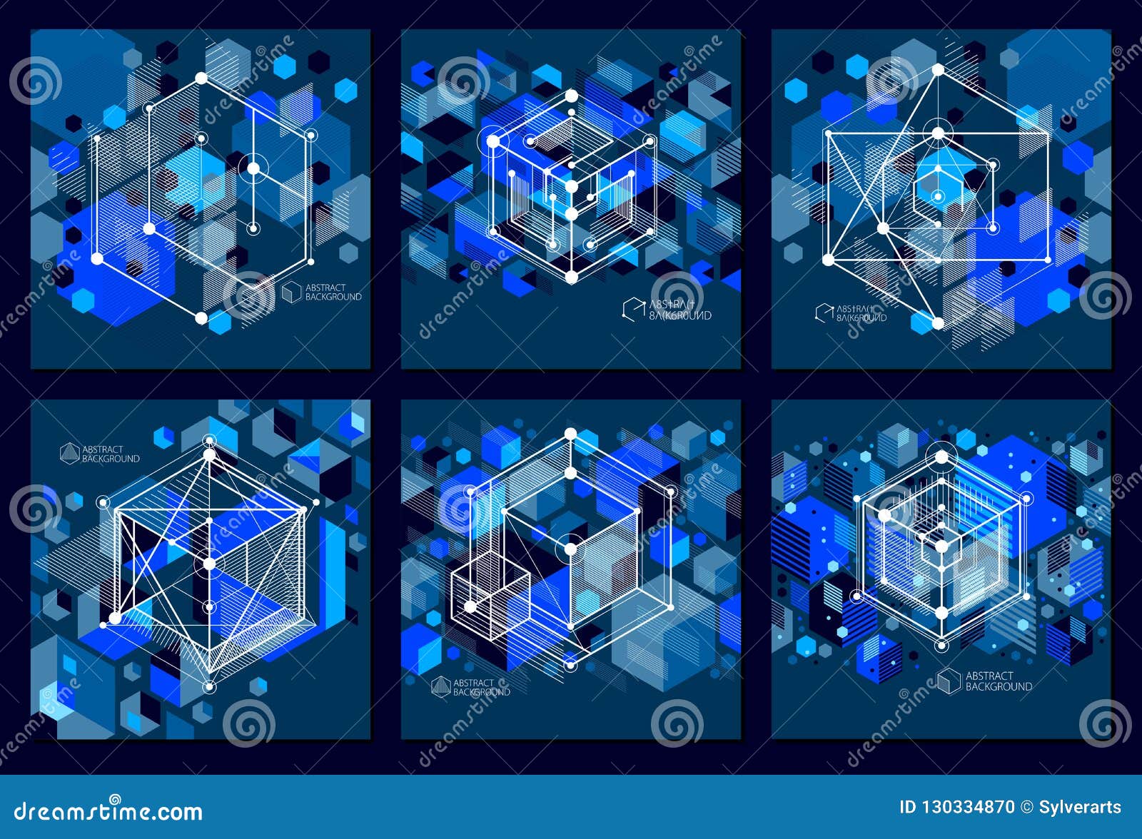Mechanical Scheme, Dark Blue Vector Engineering Drawings Set Wit Stock ...