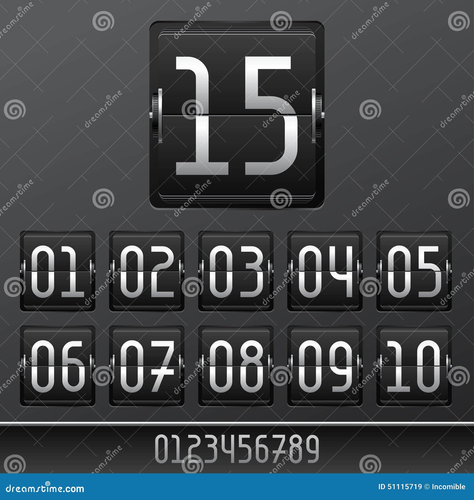 Numbers Panel Stock Illustrations – 2,222 Numbers Panel Stock ...