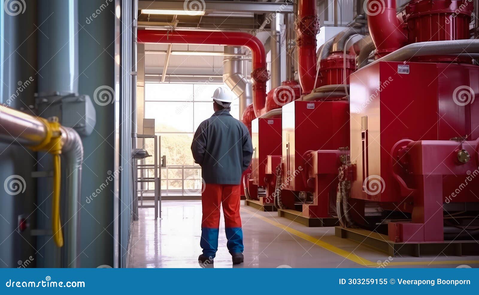 Mechanical Service Engineer Worker at Industrial with Checking ...