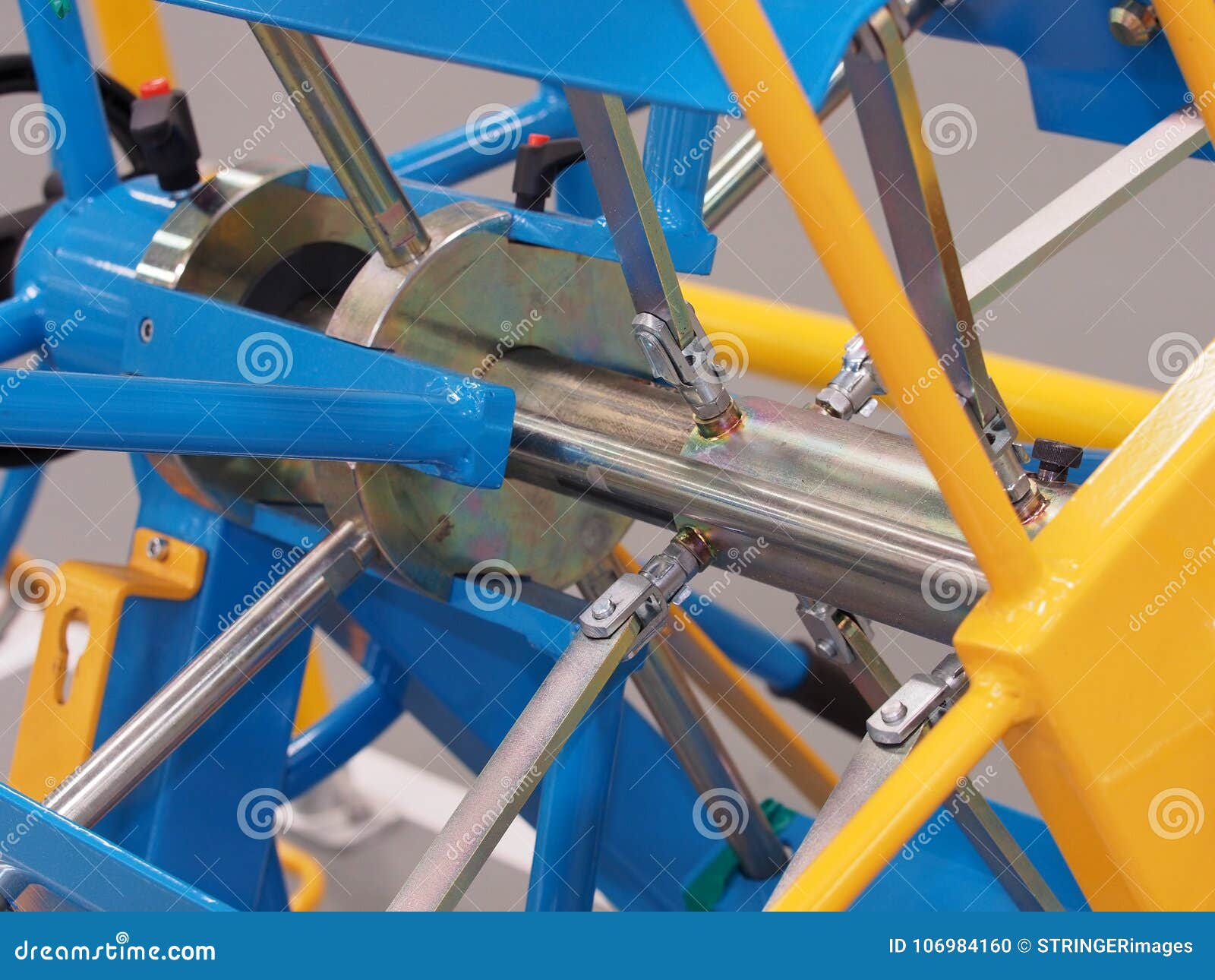 Mechanical Shaft and Link Contraption Stock Photo - Image of fixture ...