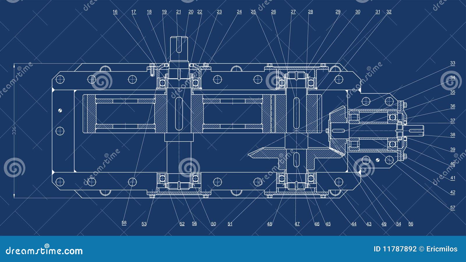 Mechanical sketch stock illustration. Illustration of device - 11787892