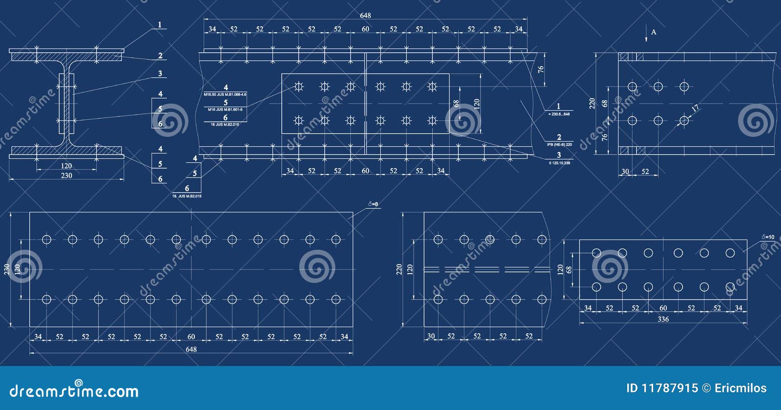 Mechanical Sketch With 3d Model Stock Image | CartoonDealer.com #11763787