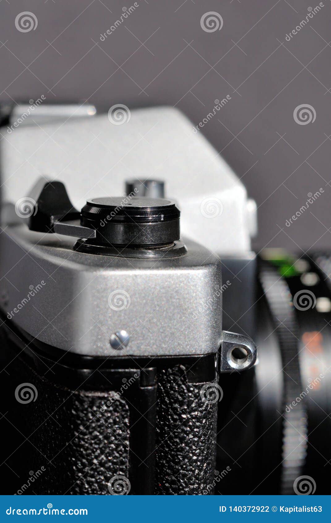 Mechanical SLR Camera Side View. Shallow Depth of Field Stock Photo ...