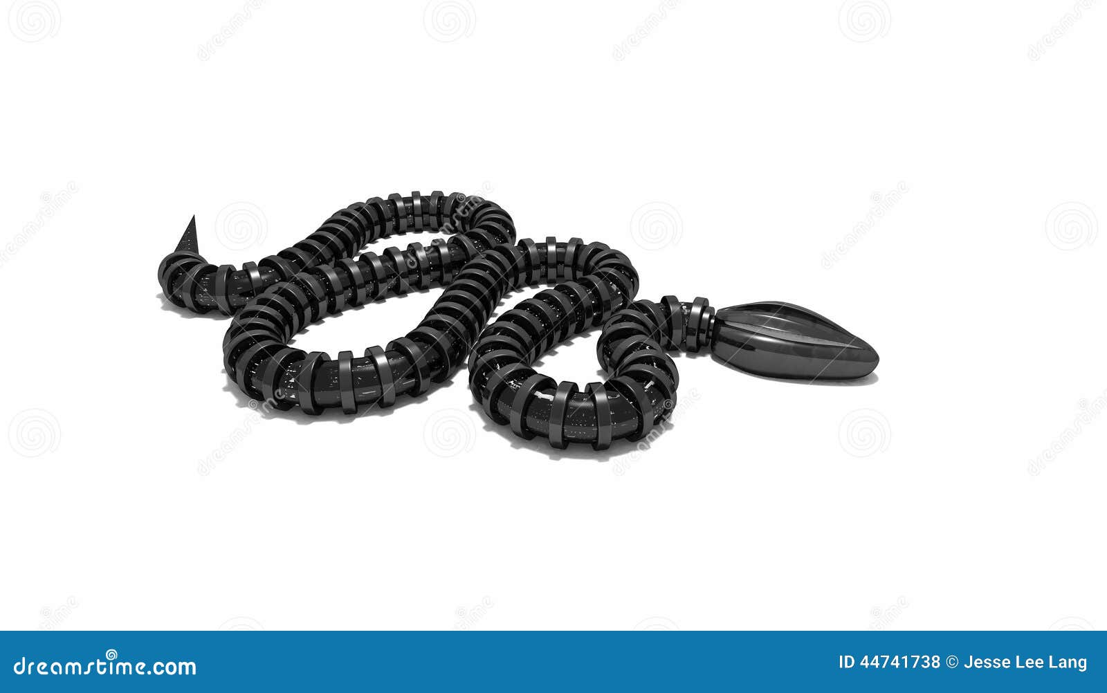 Mechanical snake stock illustration. Illustration of technology - 44741738