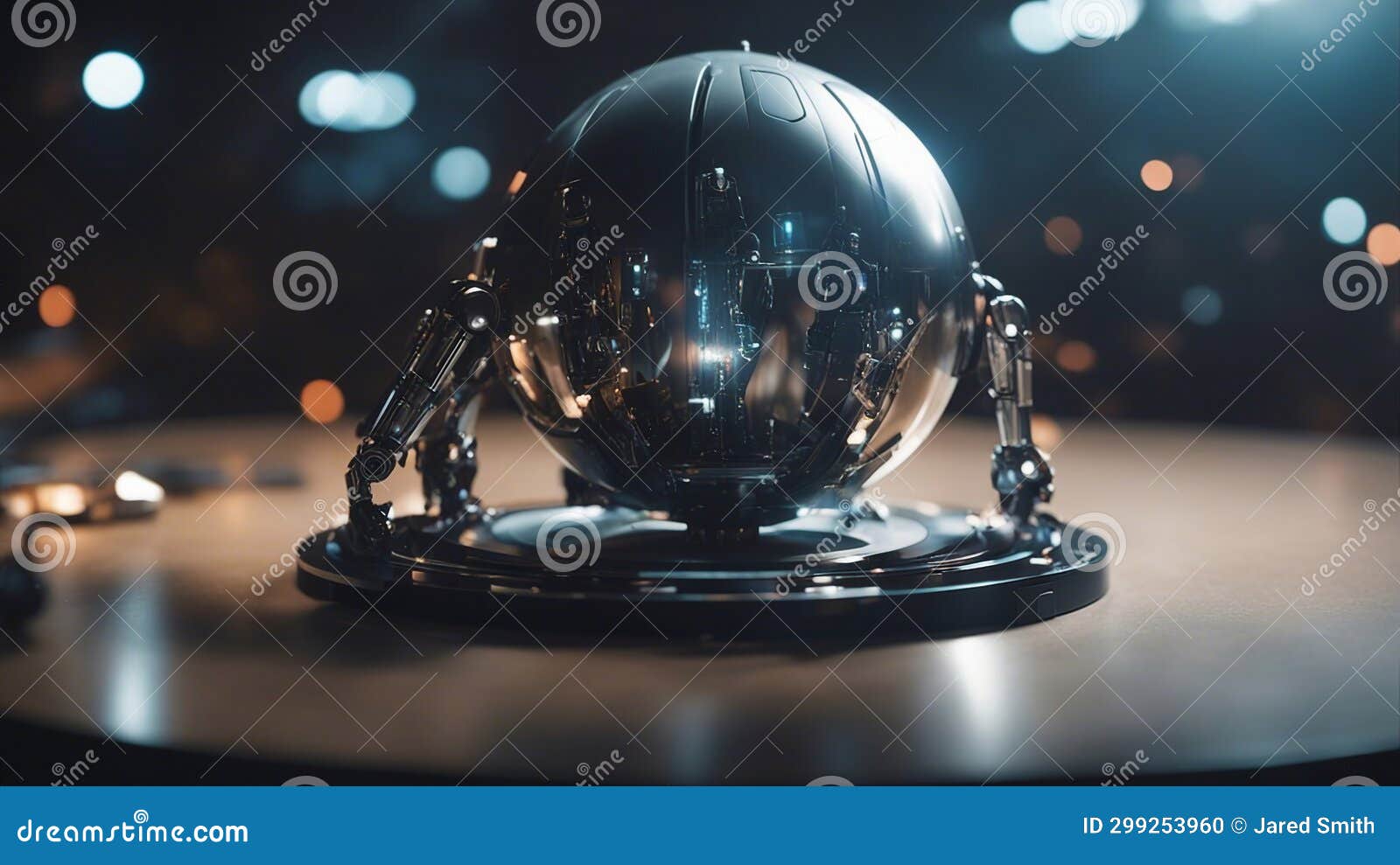 Mechanical Sphere in the Night , Evil Wizard Technology Stock ...