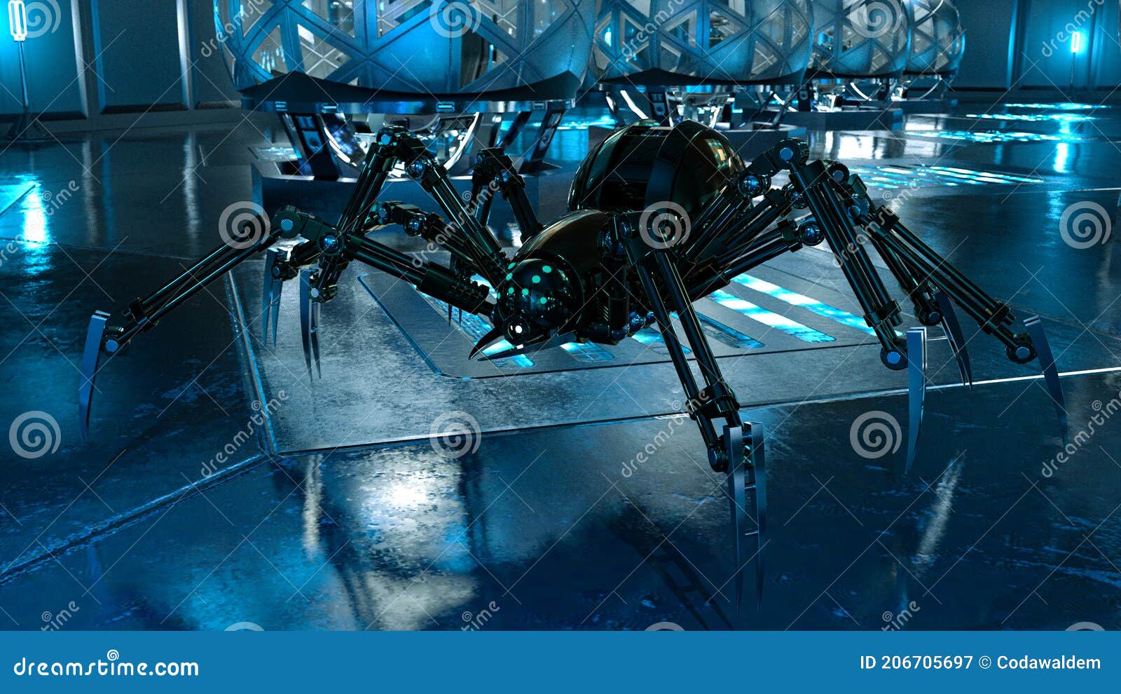 Mechanical Spider, High Resolution Image. Royalty-Free Cartoon ...