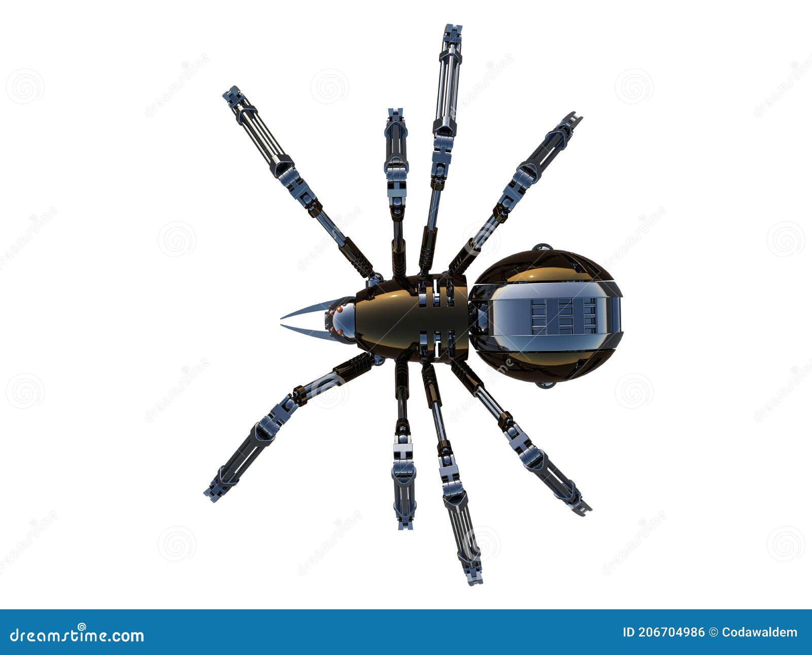 Mechanical Spider, High Resolution Image Isolated On White Background ...