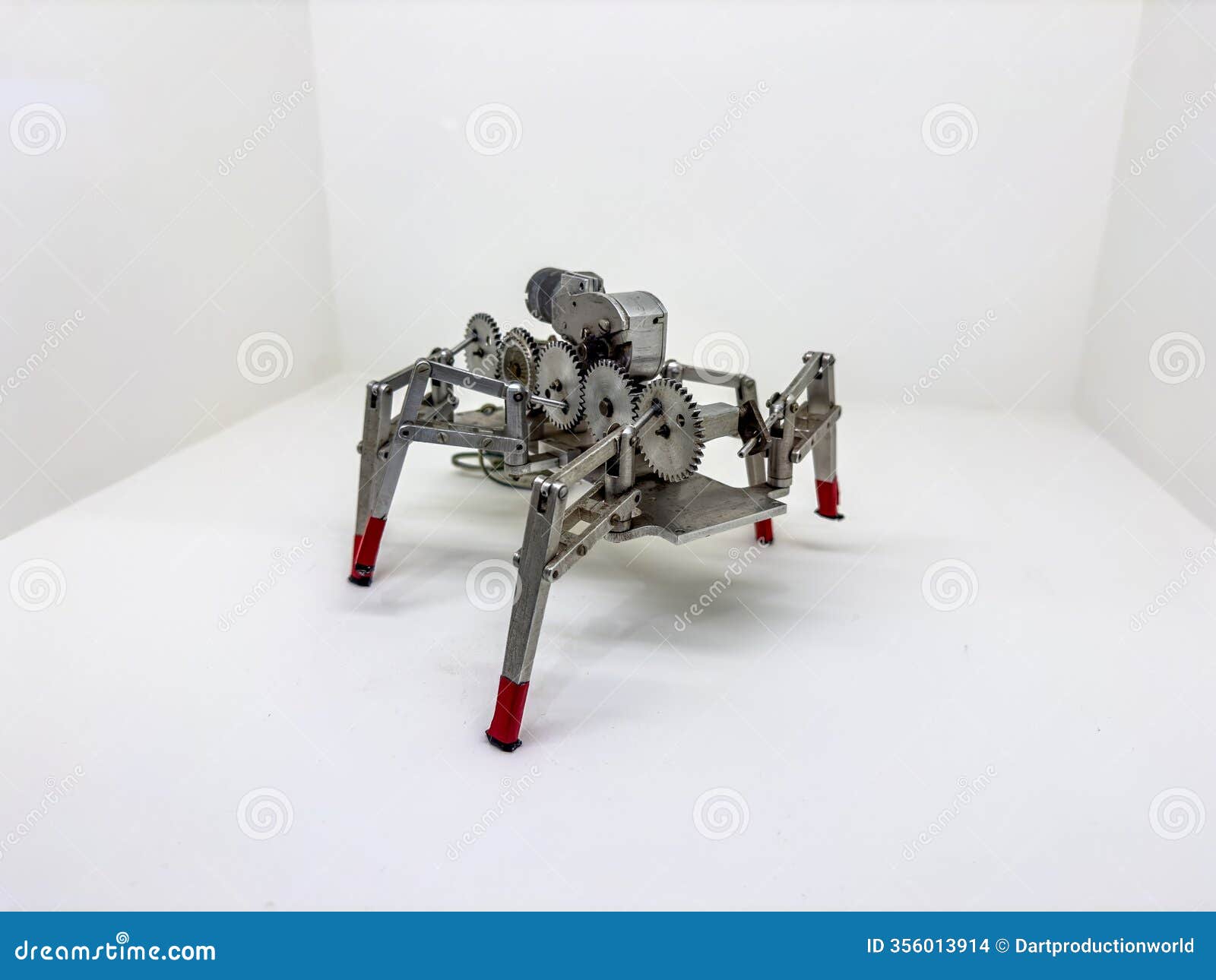 Mechanical Spider Robot Prototype with Gear Mechanism Stock Photo ...
