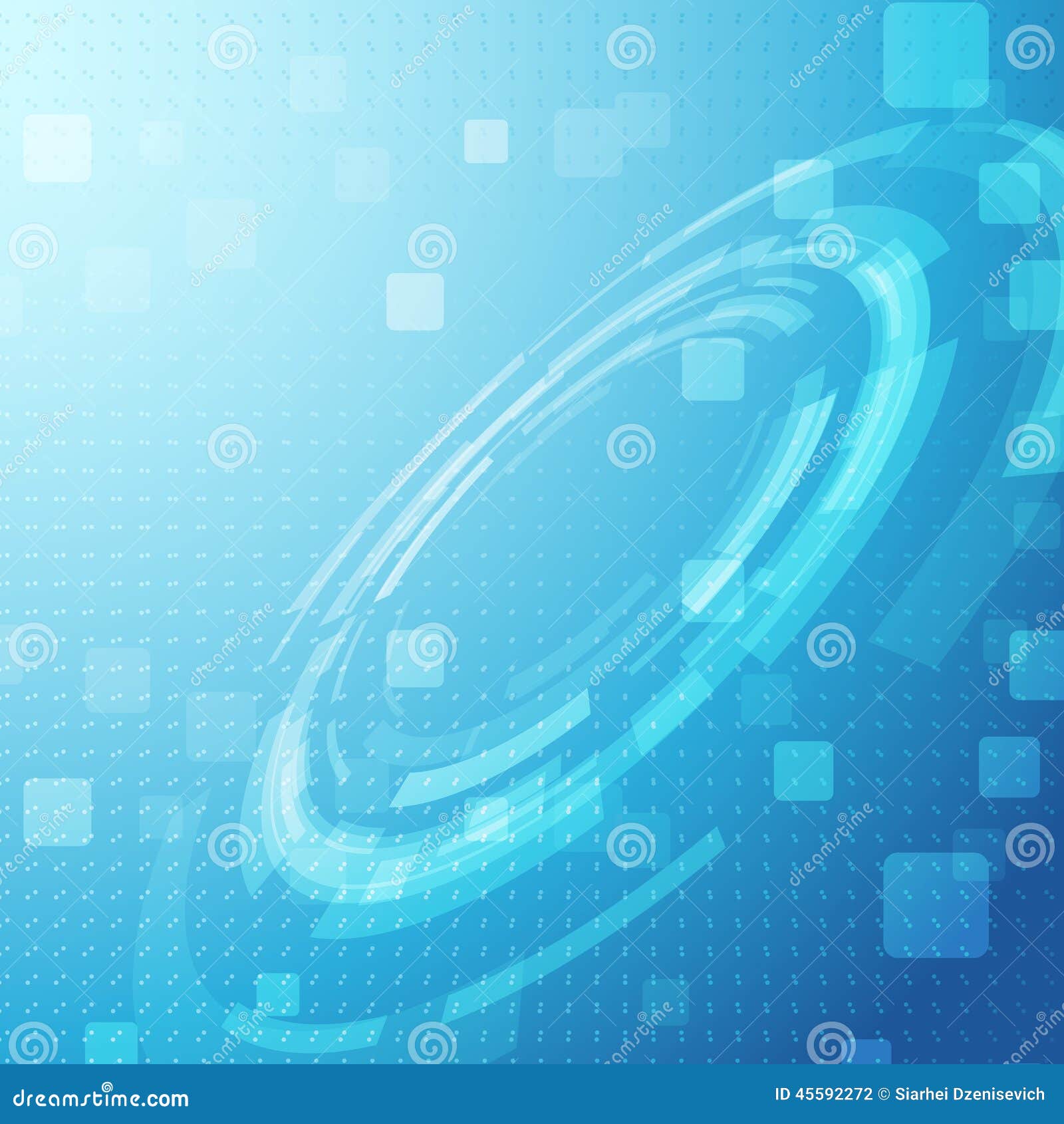 Mechanical Spin Wheel Blue Future Background Stock Vector ...