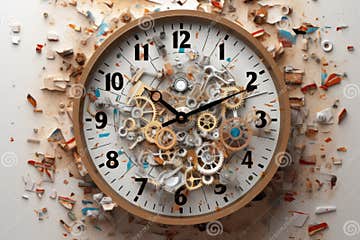 Mechanical Symphony - the Exploded View of a Clock Reveals a Symphony ...