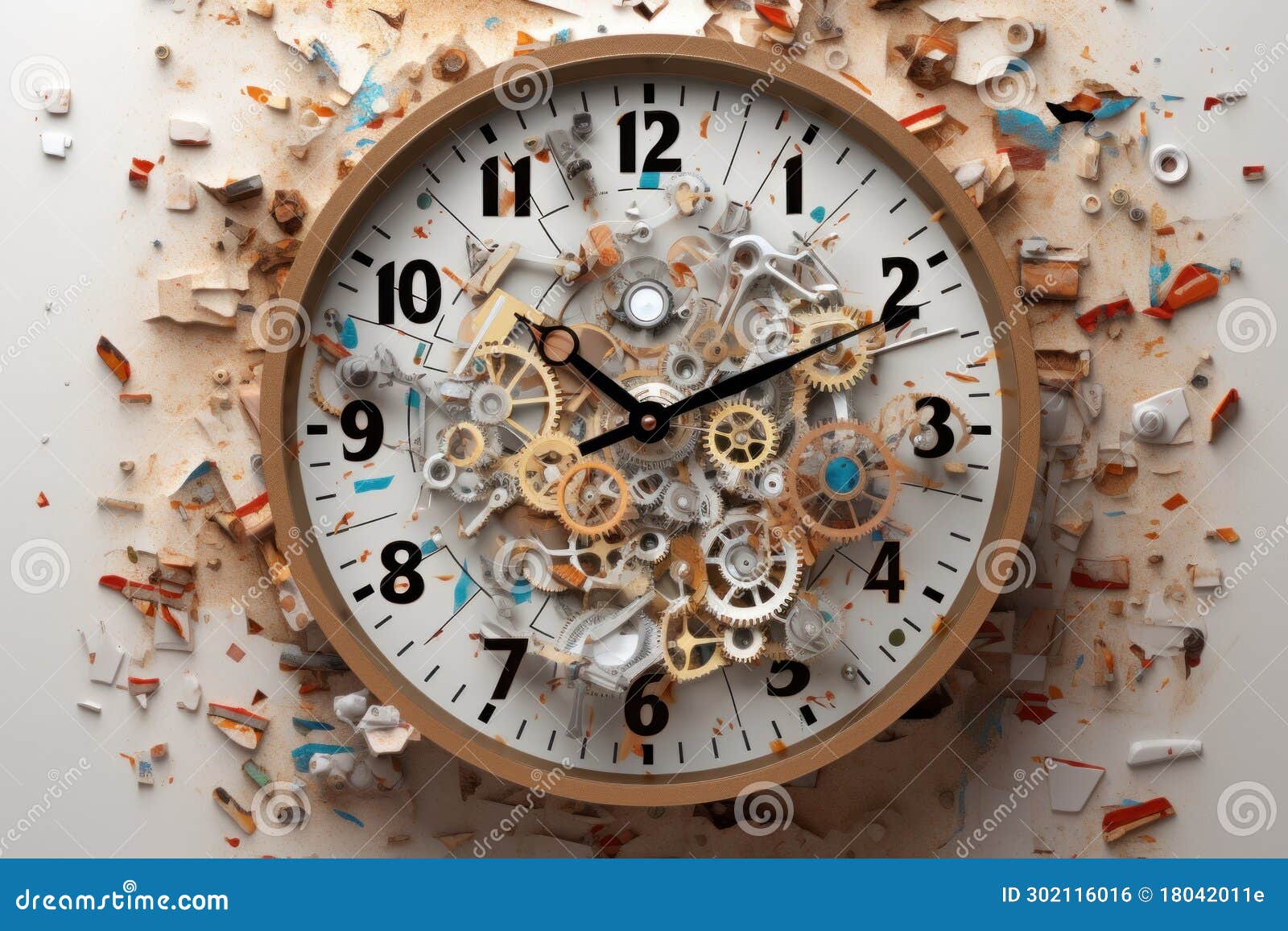 Mechanical Symphony - the Exploded View of a Clock Reveals a Symphony ...