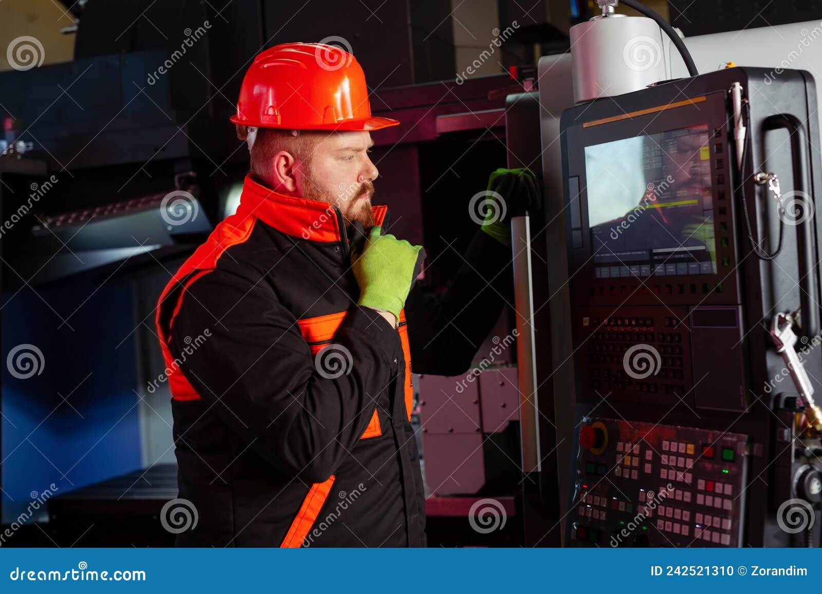 Mechanical Technician Operative of Cnc Milling Cutting Machine Center ...