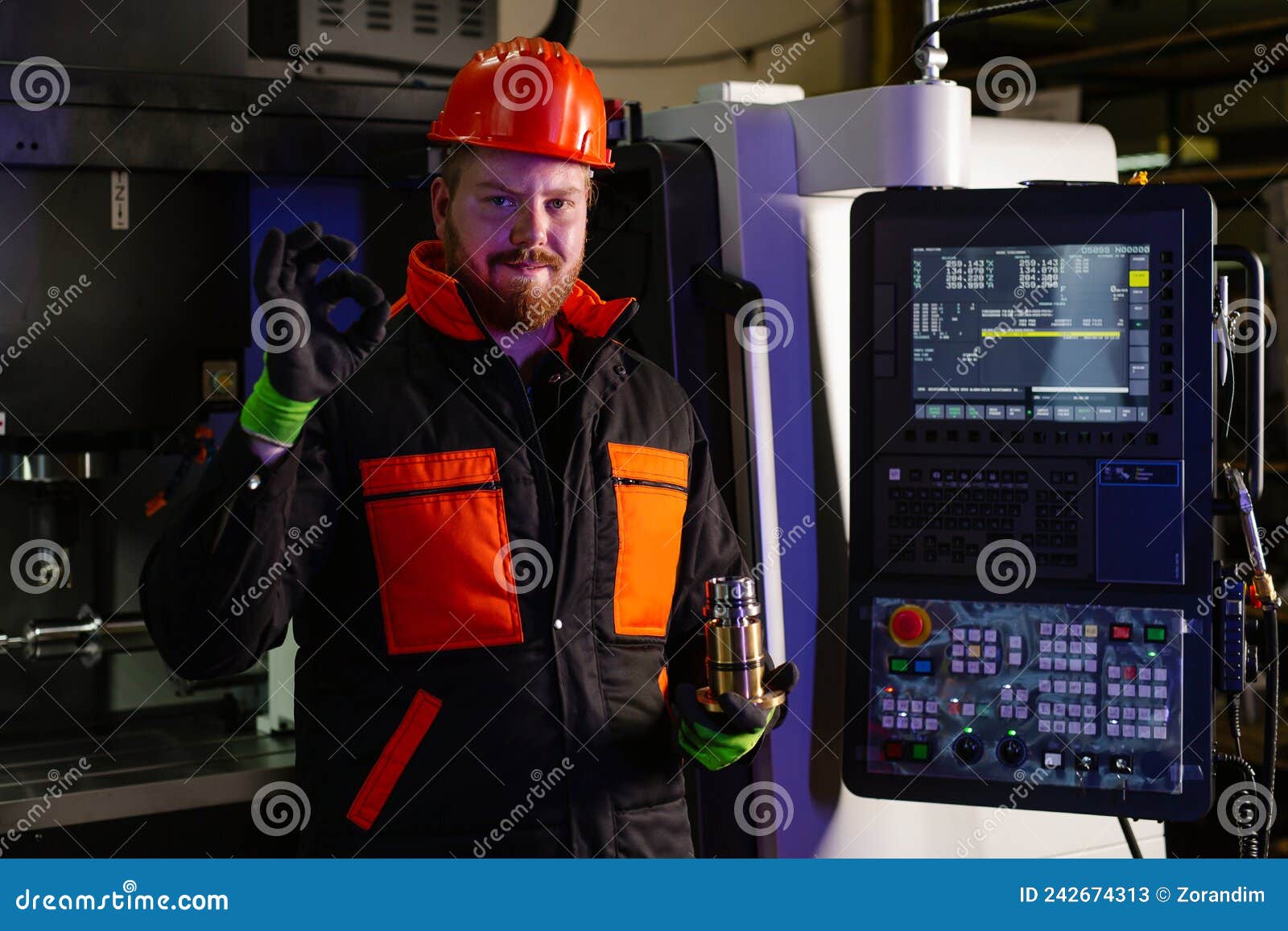 Mechanical Technician Operative of Cnc Milling Cutting Machine Center ...