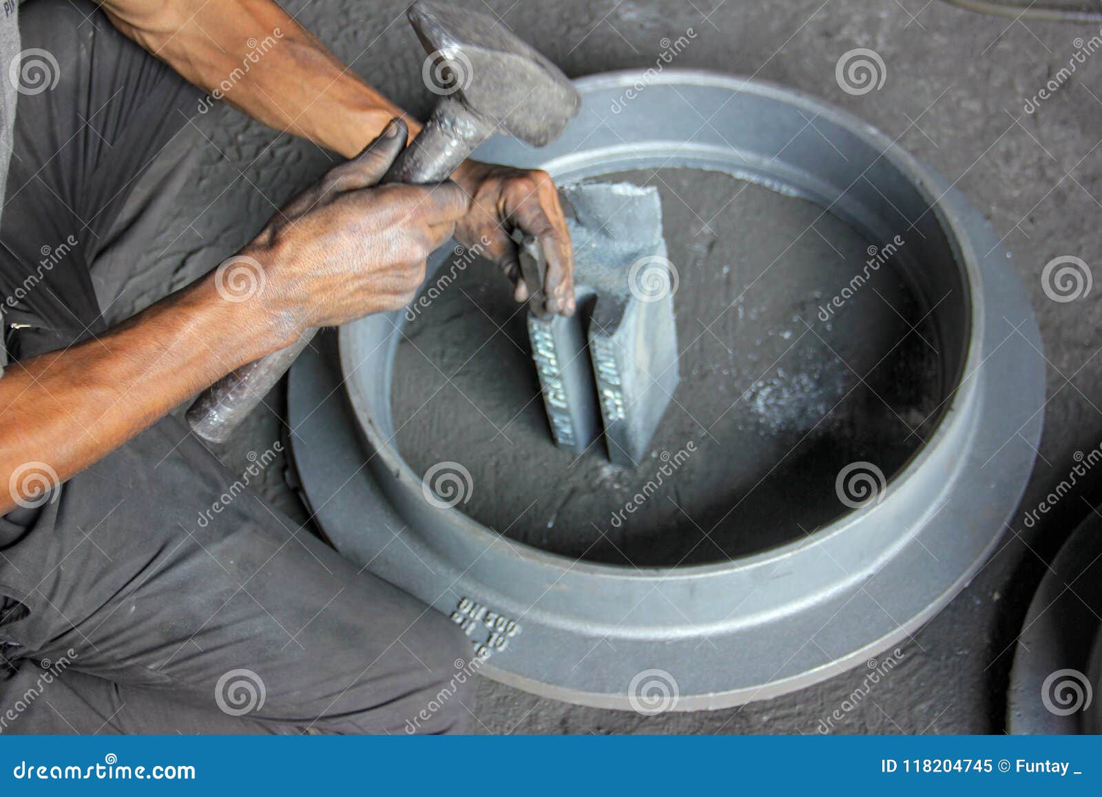 Mechanical Test Specimens in the Laboratory. Stock Image - Image of ...