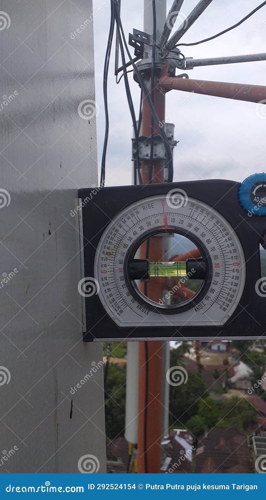 Mechanical Tilt Angelmeter Antena Sectoral Stock Photo - Image of ...
