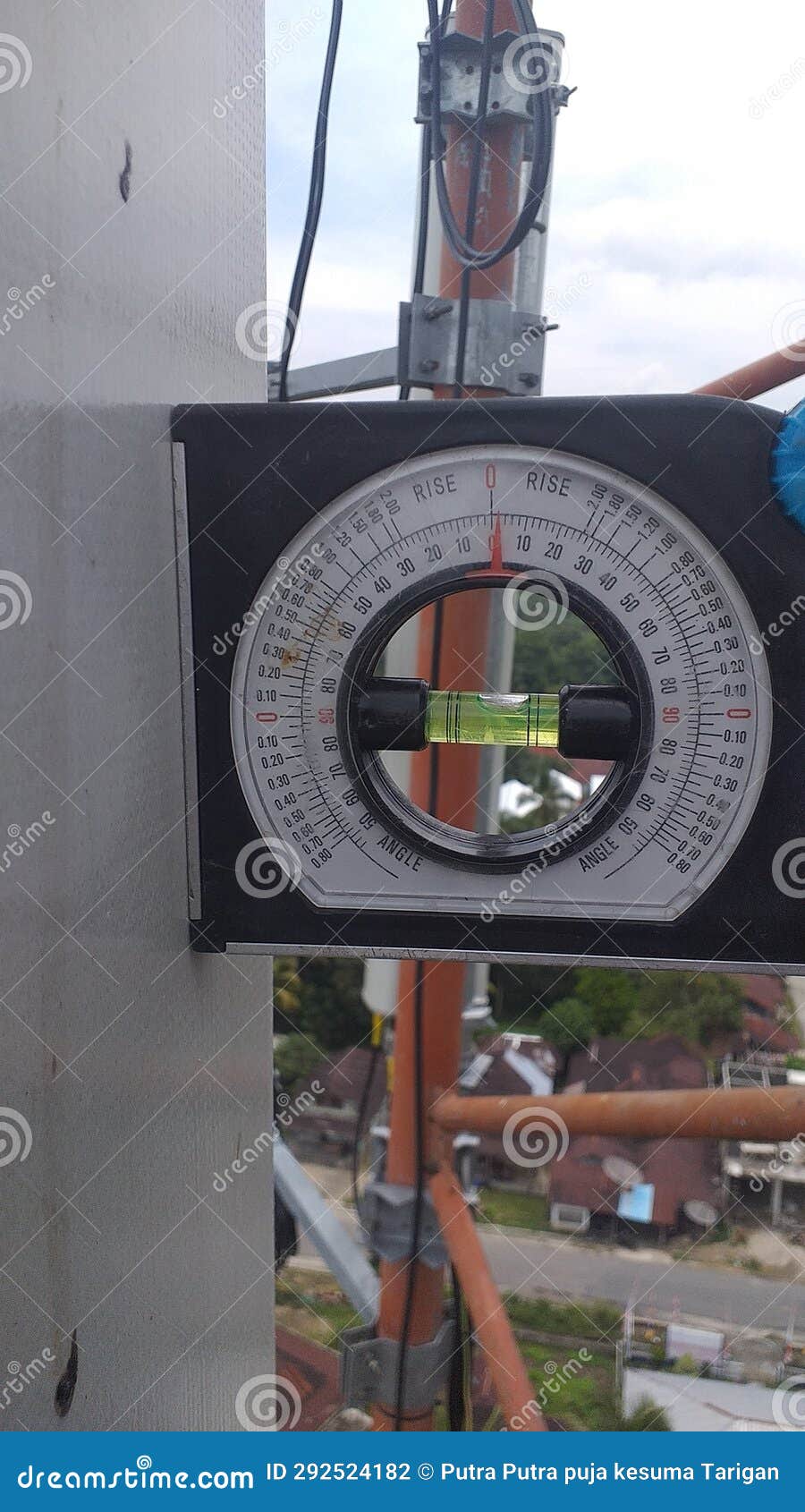 Mechanical Tilt Angelmeter Antena Sectoral Stock Photo - Image of tilt ...