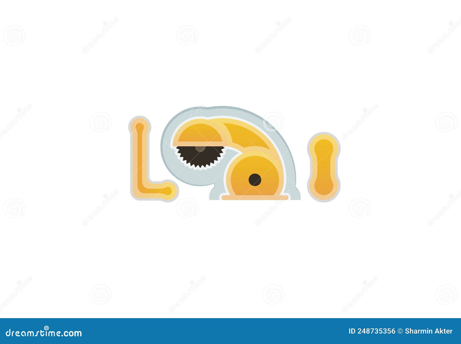 Mechanical Tools for Construction Worker. Cutting Machine, Chain ...