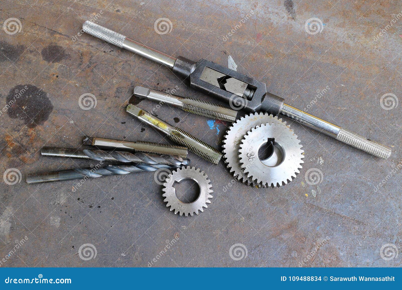 Mechanical Tools and Equipment Stock Photo - Image of industrial, group ...