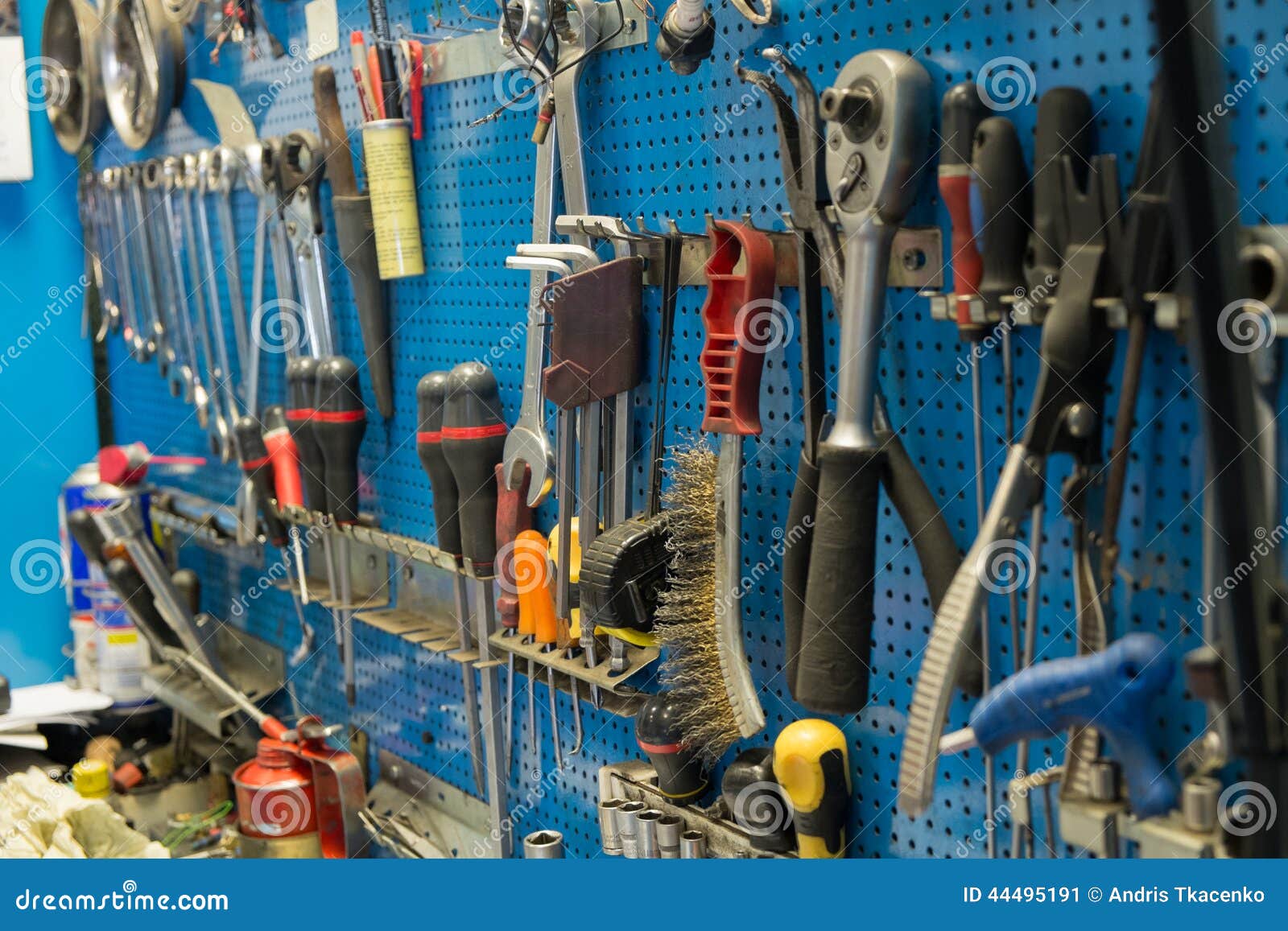 Mechanical tools set stock image. Image of wall, pliers - 44495191