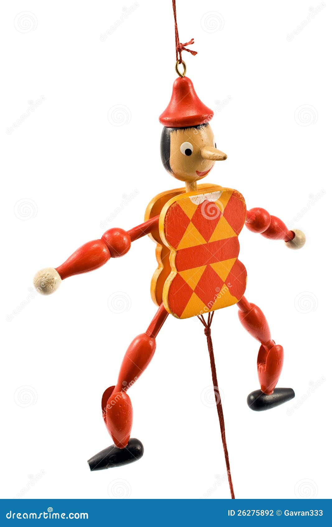 Mechanical toy on string stock photo. Image of nose, gift - 26275892