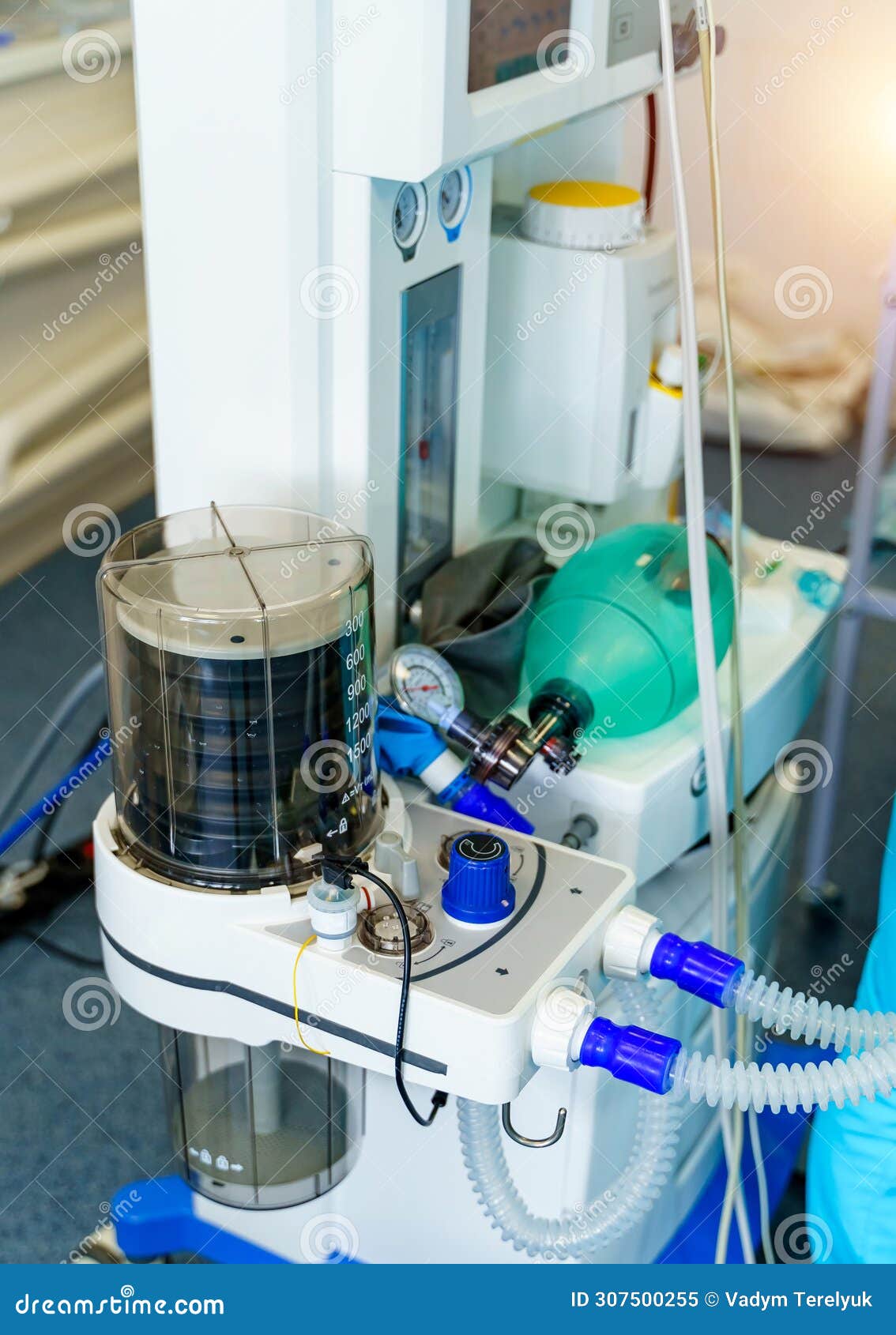 Mechanical Ventilation Equipment. Pneumonia Diagnosing. Ventilation of ...