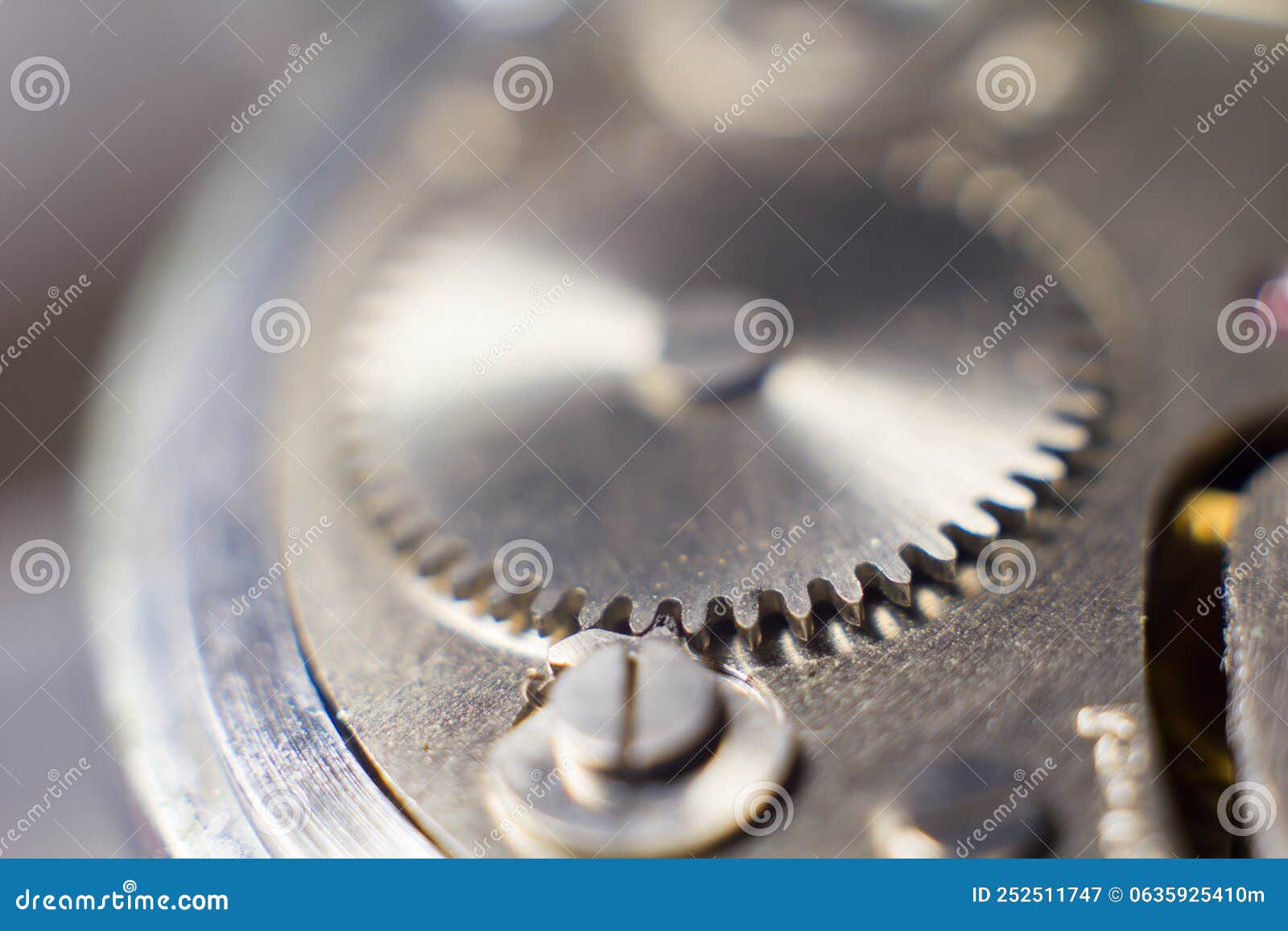 Mechanical watch mechanism stock image. Image of equipment - 252511747