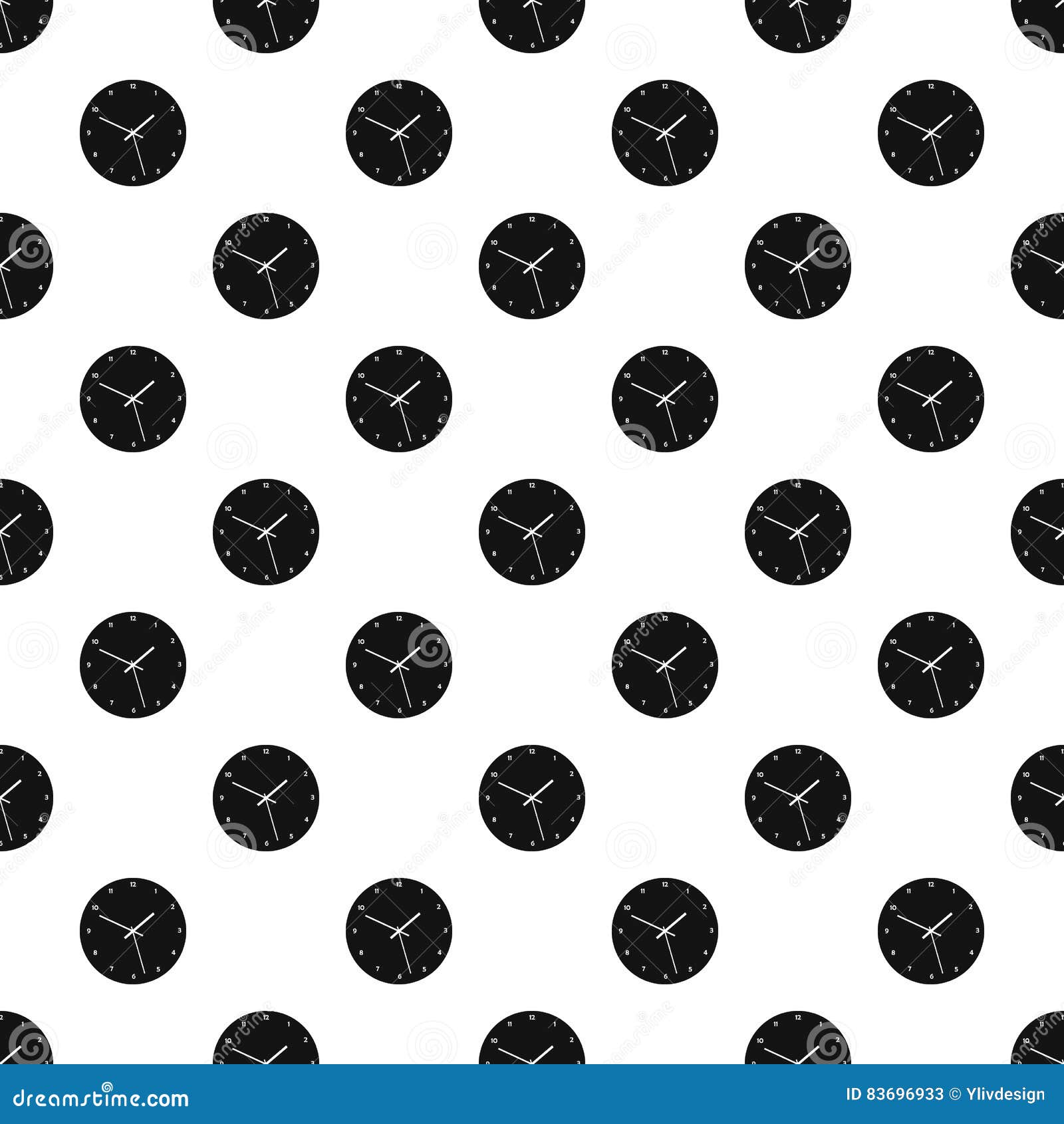 Mechanical Watch Pattern, Simple Style Stock Vector - Illustration of ...