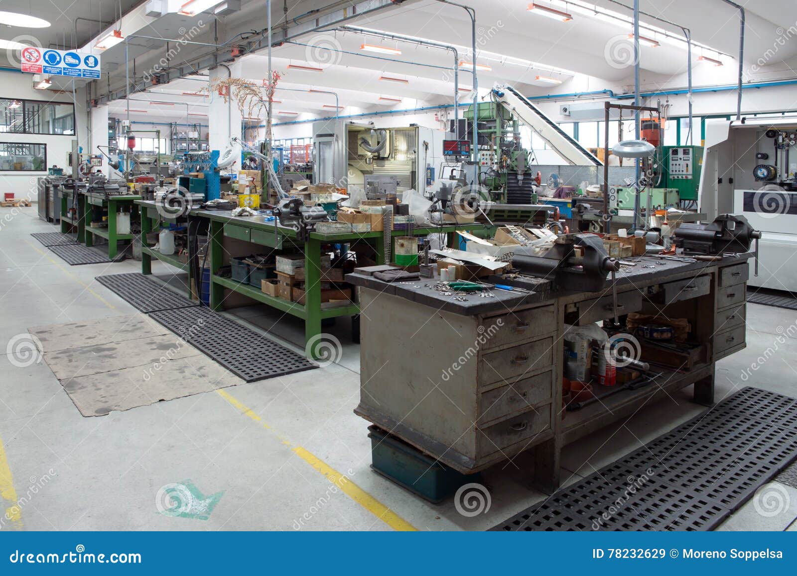 Mechanical workshop stock image. Image of person, protection - 78232629