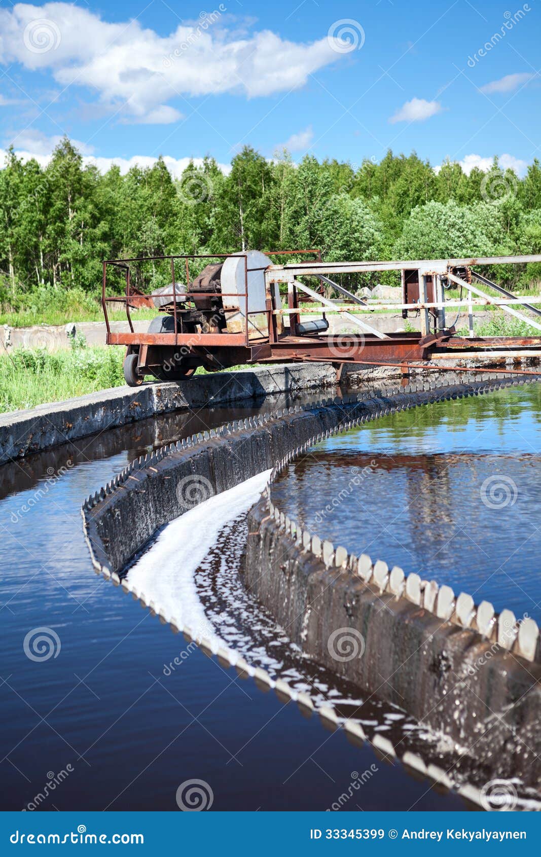 Sedimentation Tank In Conventional Water Treatment Plant Royalty-Free ...