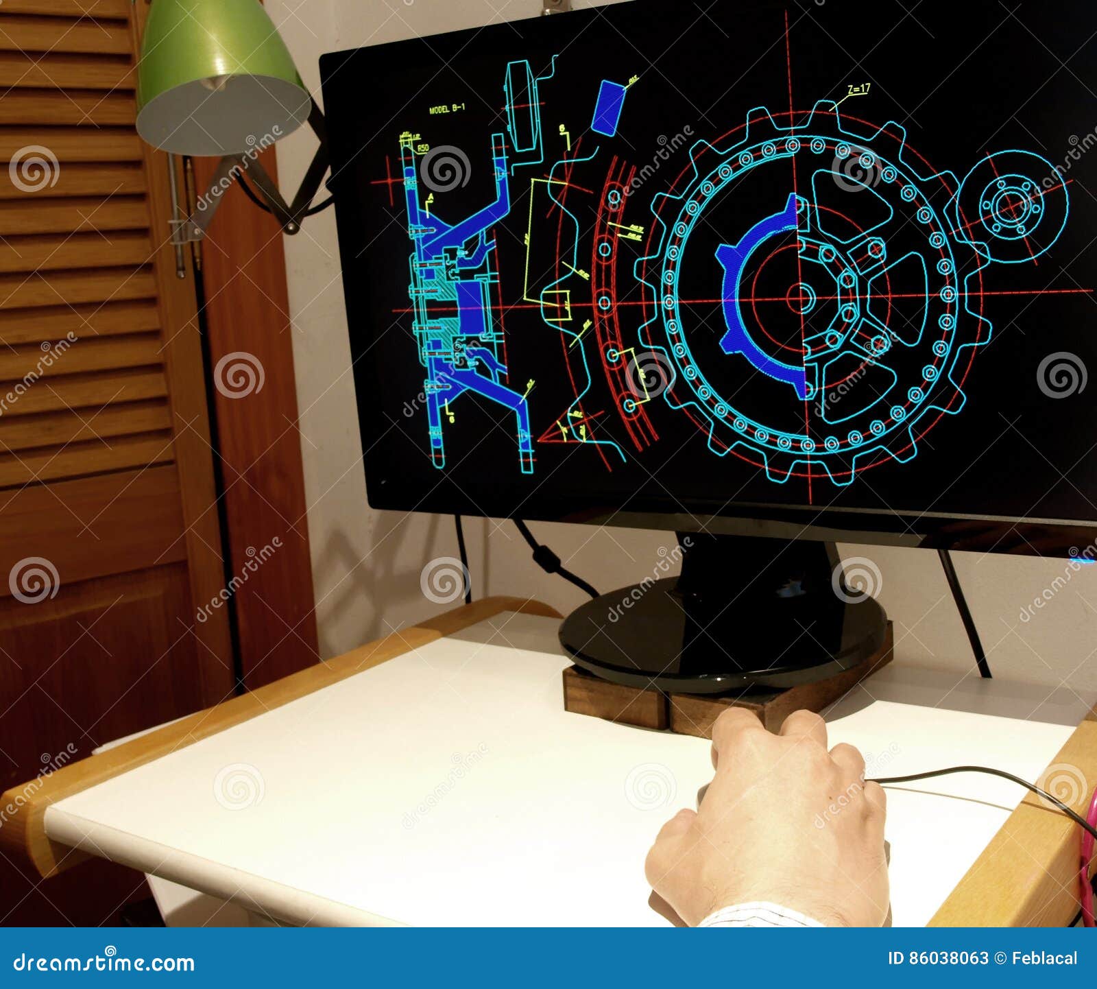 Mechanichal Piece Computer Design Stock Image - Image of industrial ...