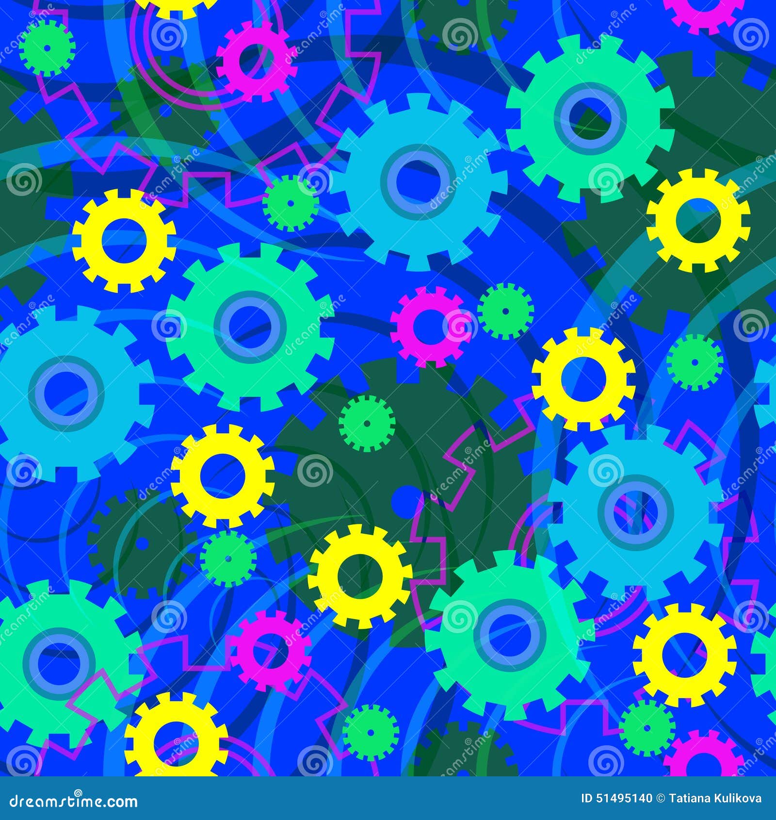 Mechanics Background. Vector Illustration | CartoonDealer.com #51495140