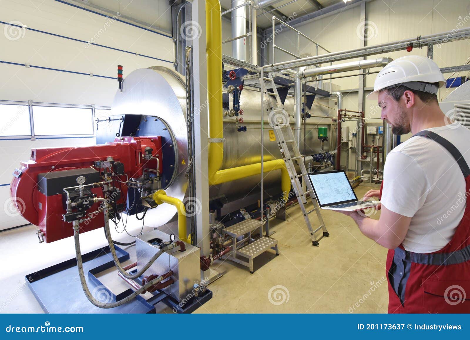 Mechanics Repair A Machine In A Modern Industrial Plant - Profession ...