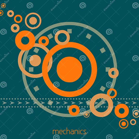 Mechanics. Rotating Components of Mechanical Unit. Vector Stock Vector ...