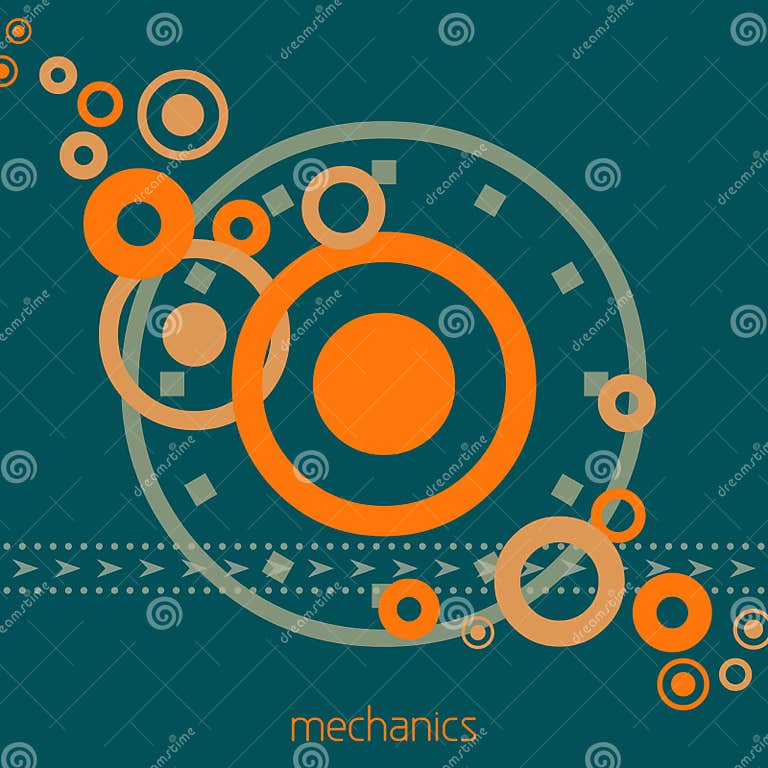 Mechanics. Rotating Components of Mechanical Unit. Vector Stock Vector ...