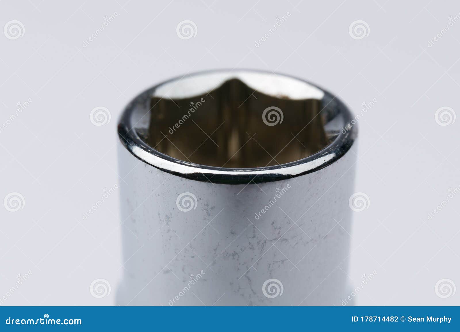 Mechanics Socket on a White Background Stock Photo - Image of hand ...