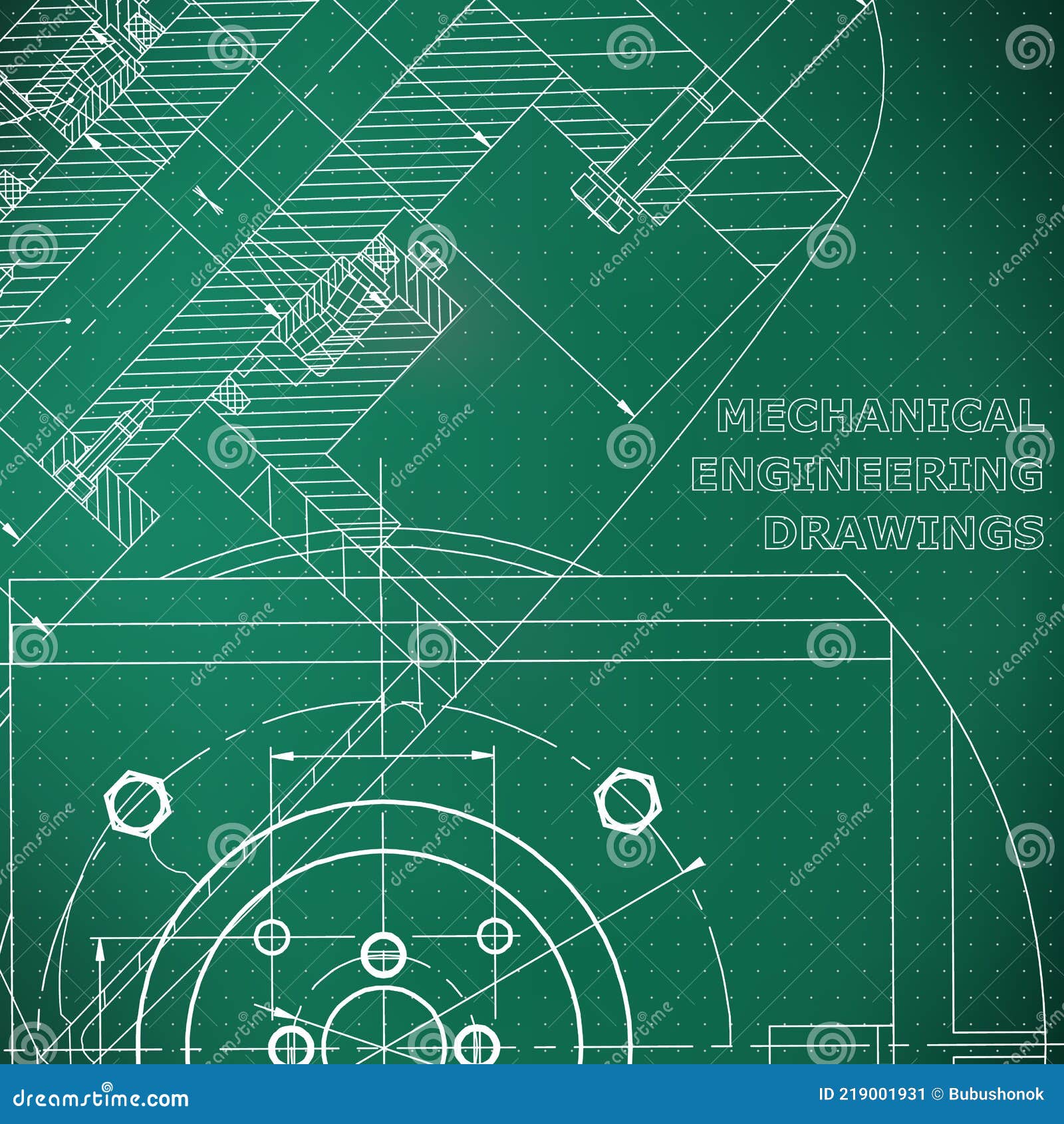 Mechanics. Technical Design Stock Vector - Illustration of document ...
