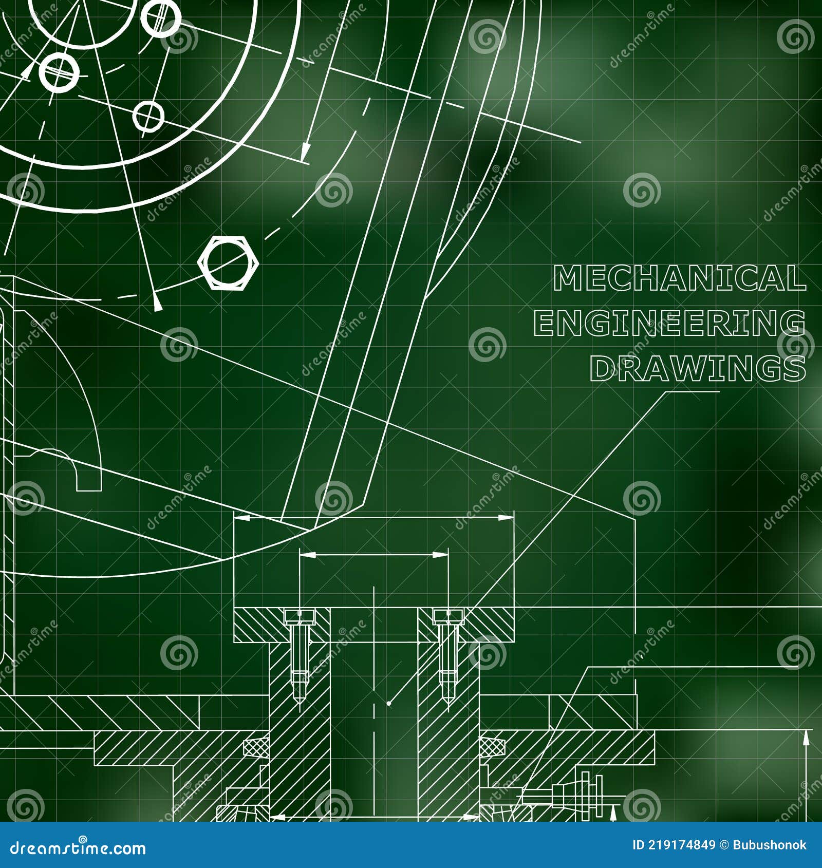 Mechanics. Technical Design Stock Vector - Illustration of mechanical ...