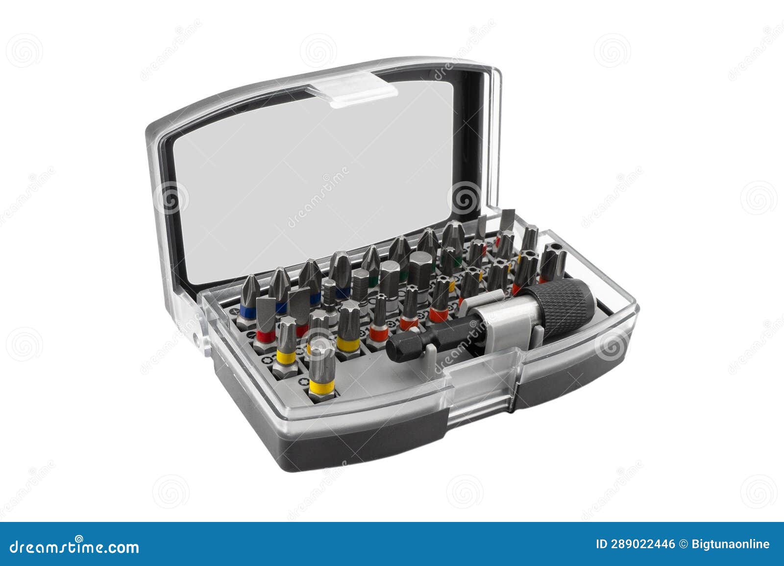 Mechanics Tool Set Isolated on White Background. Macro Shot Mechanics ...