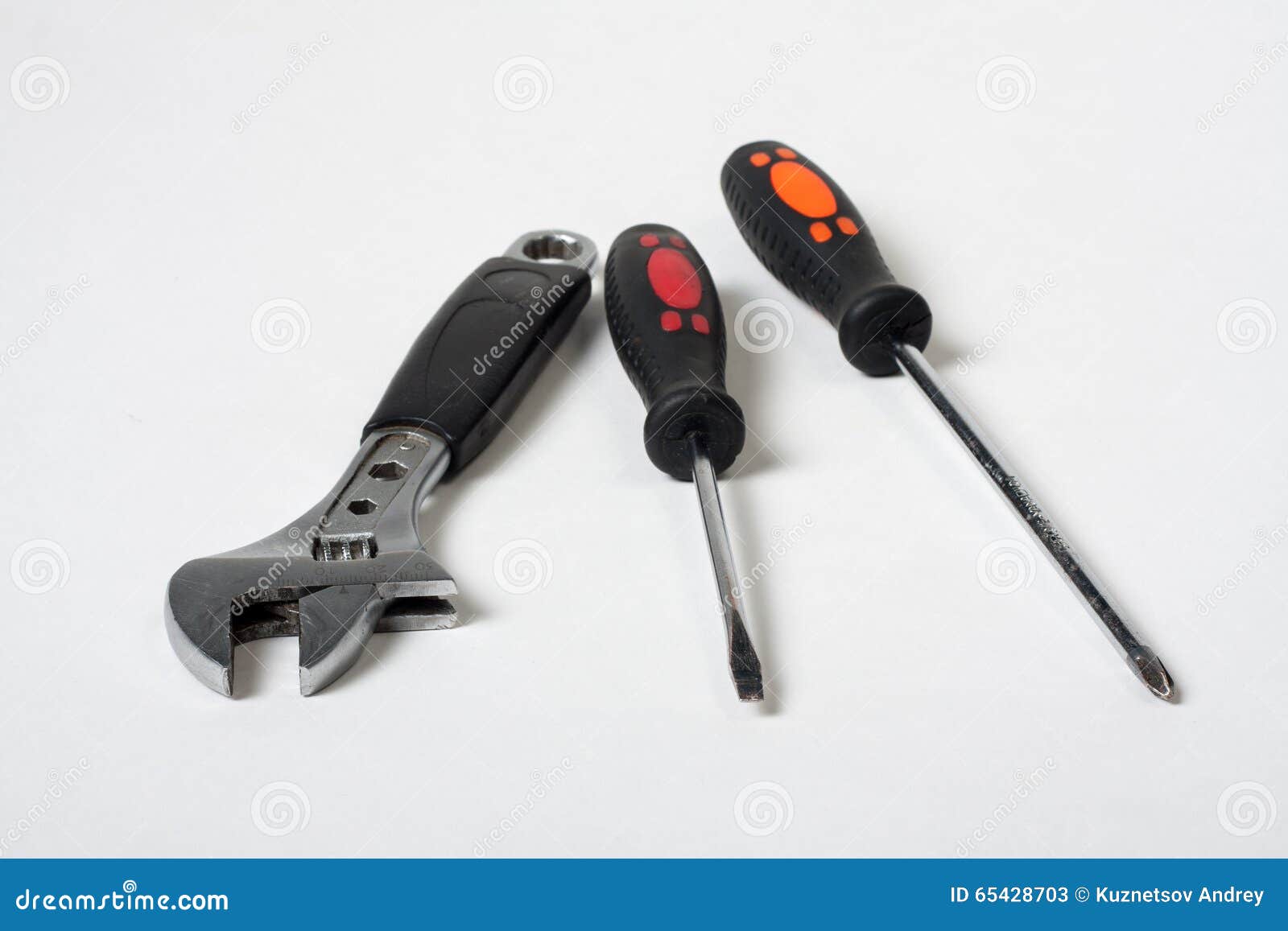 Mechanics Tools on a White Background Stock Image - Image of operator ...