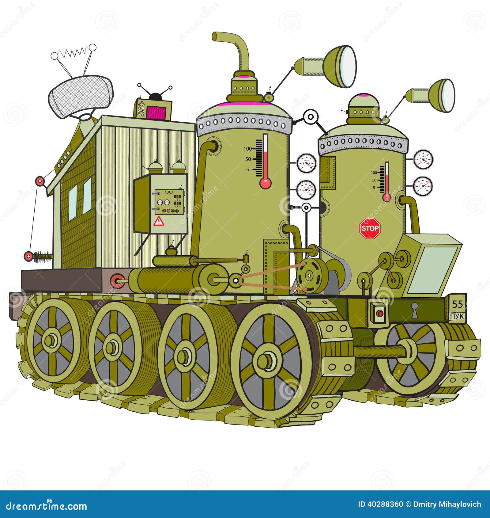 Mechanics stock vector. Illustration of shafts, lamps - 40288360