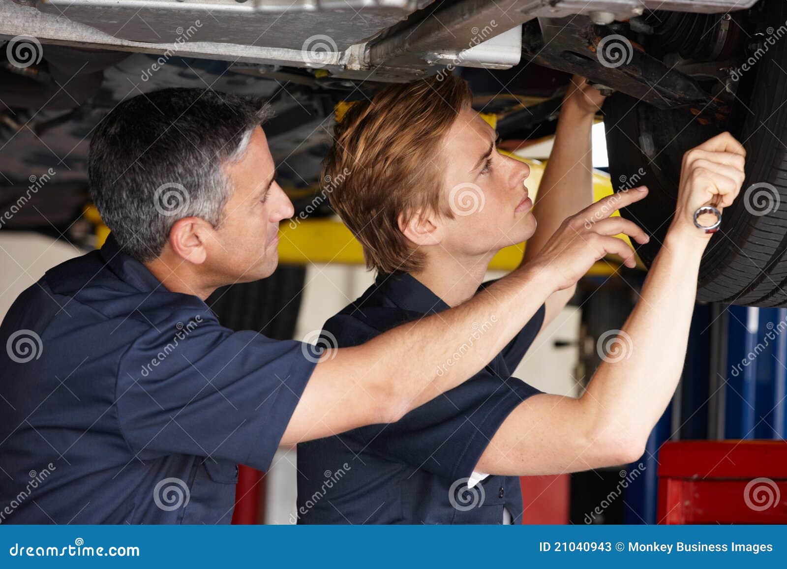 Mechanics at work stock image. Image of portrait, employed - 21040943
