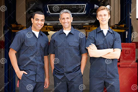 Mechanics at work stock image. Image of employed, happy - 21041213