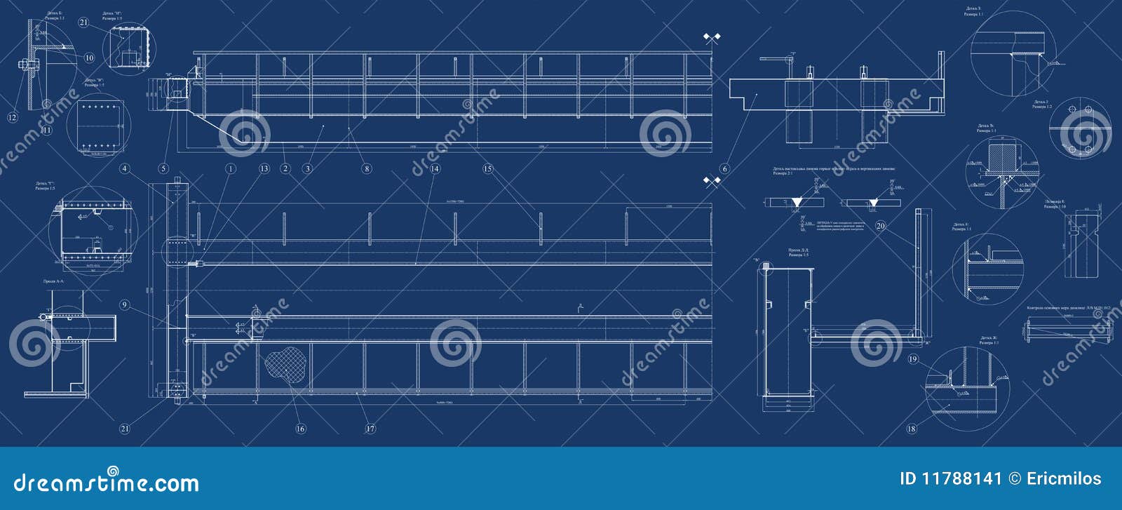 Mechanische Skizze stock abbildung. Illustration von industrie - 11788141