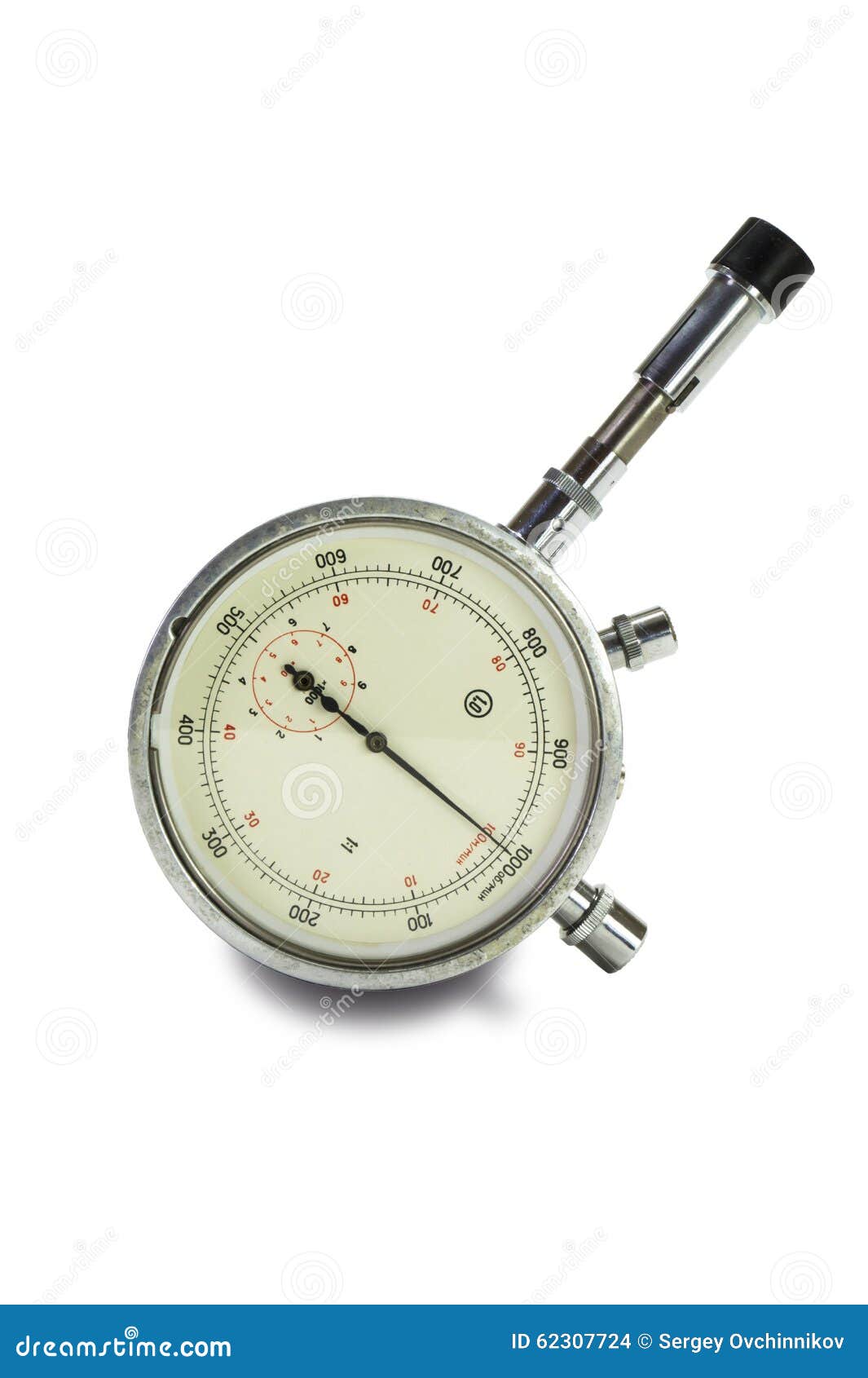 Mechanischer Tachometer Wird Auf Hellem Hintergrund Isoliert Stockfoto ...
