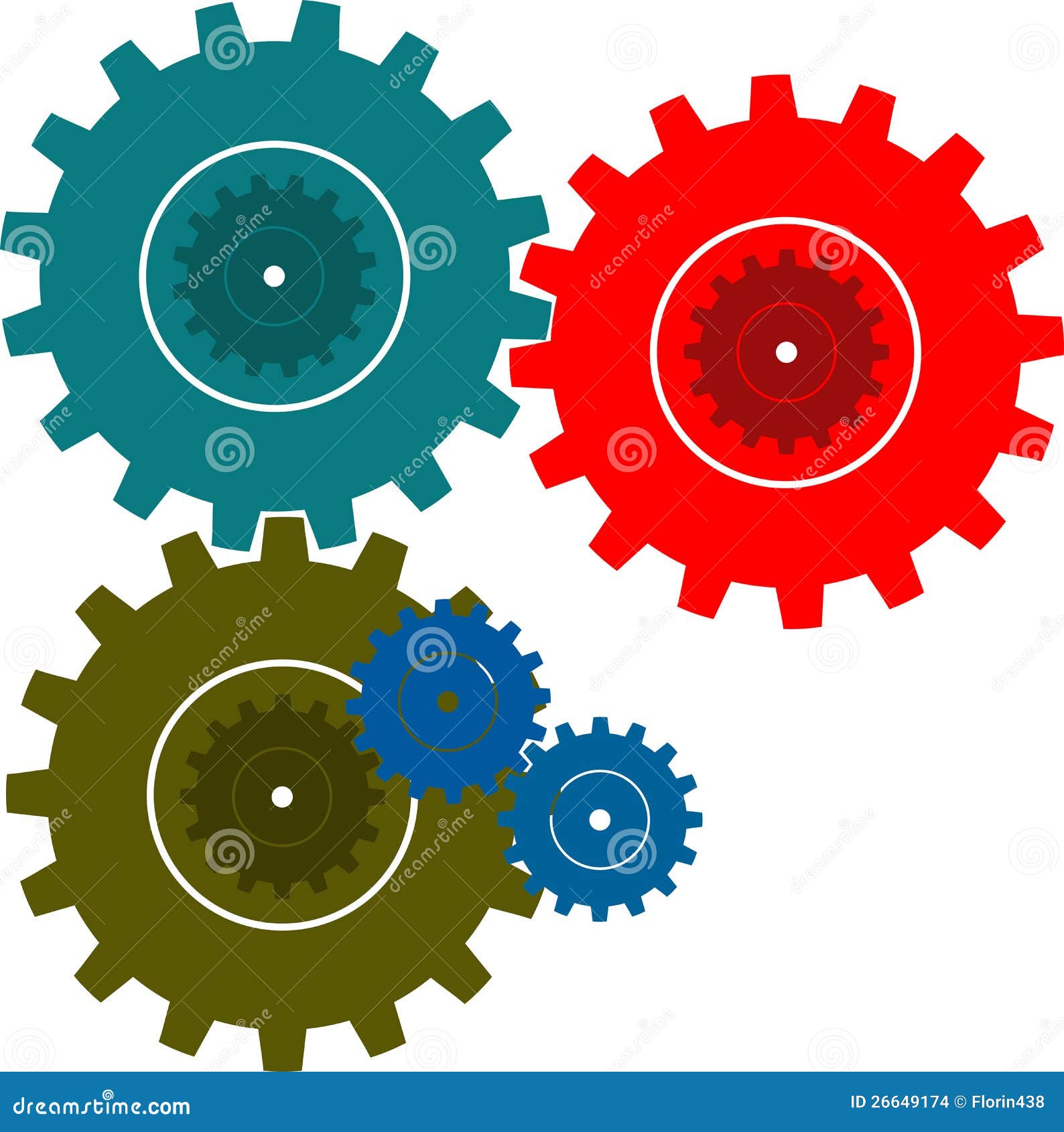 Mechanism stock vector. Illustration of mechanism, background - 26649174