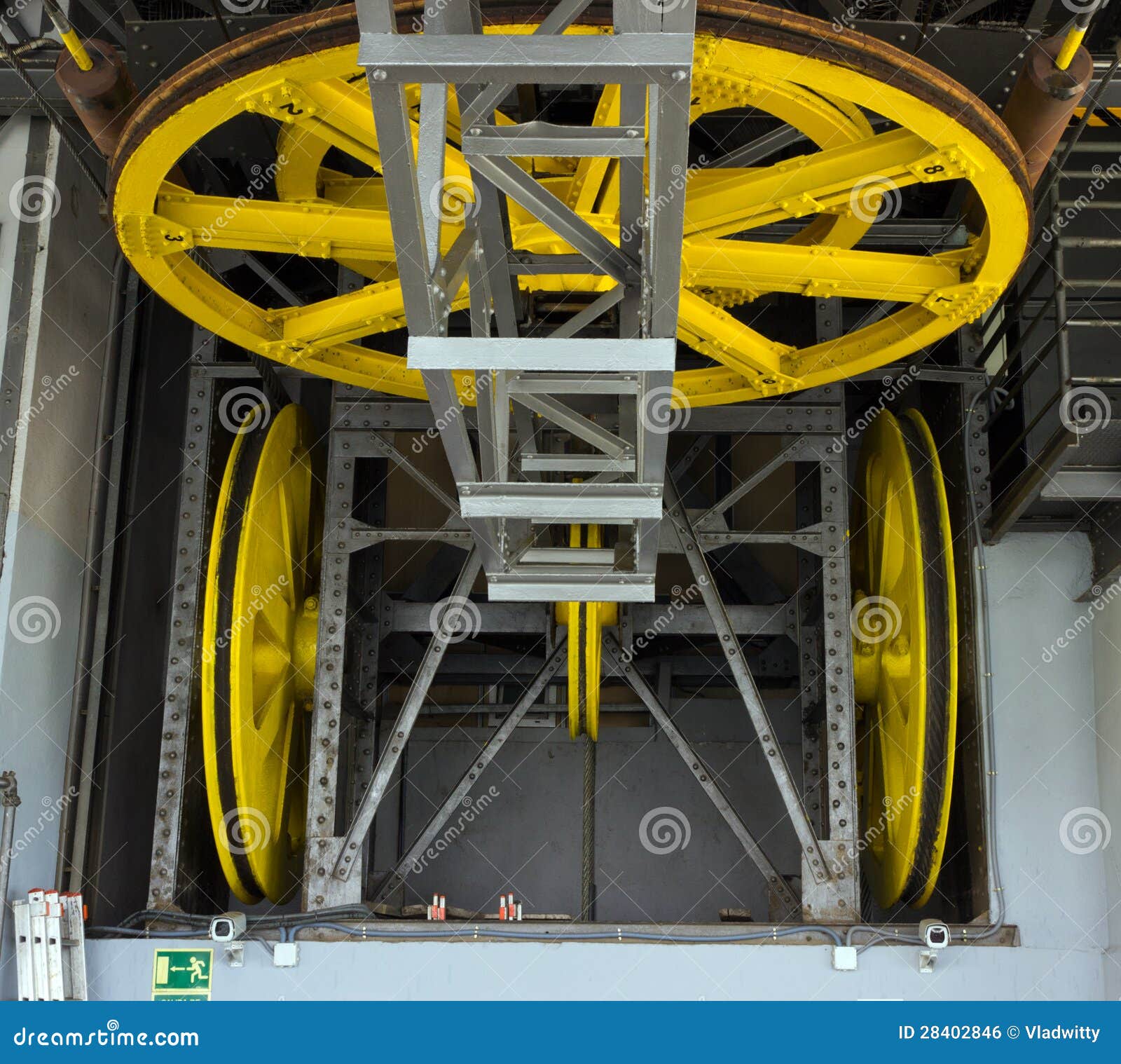 Mechanism Cable car stock photo. Image of high, cabin - 28402846