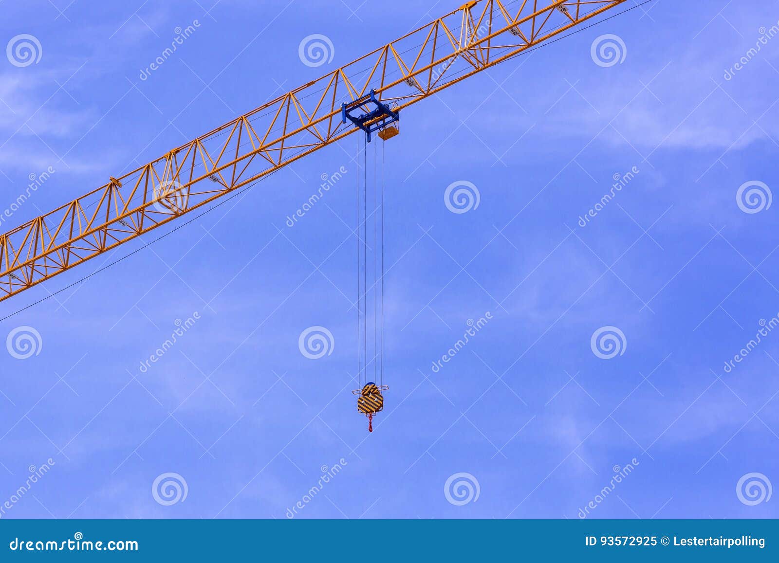 Mechanism of a crane stock image. Image of lifting, construction - 93572925