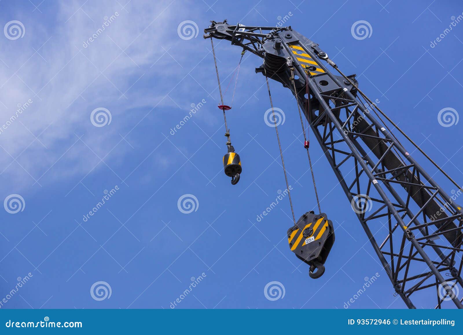 Mechanism of a crane stock photo. Image of construction - 93572946