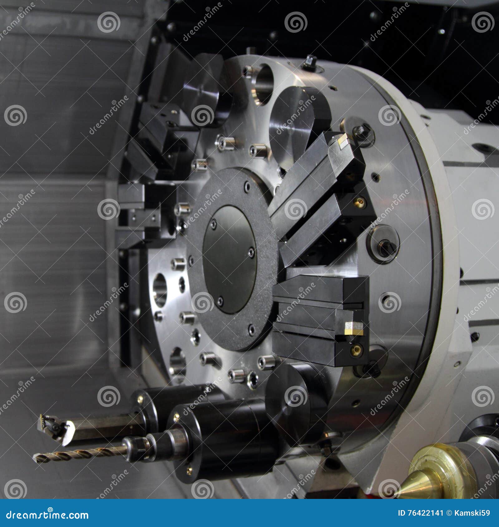 The Mechanism of Cutting Machine. Stock Image - Image of lathe, factory ...