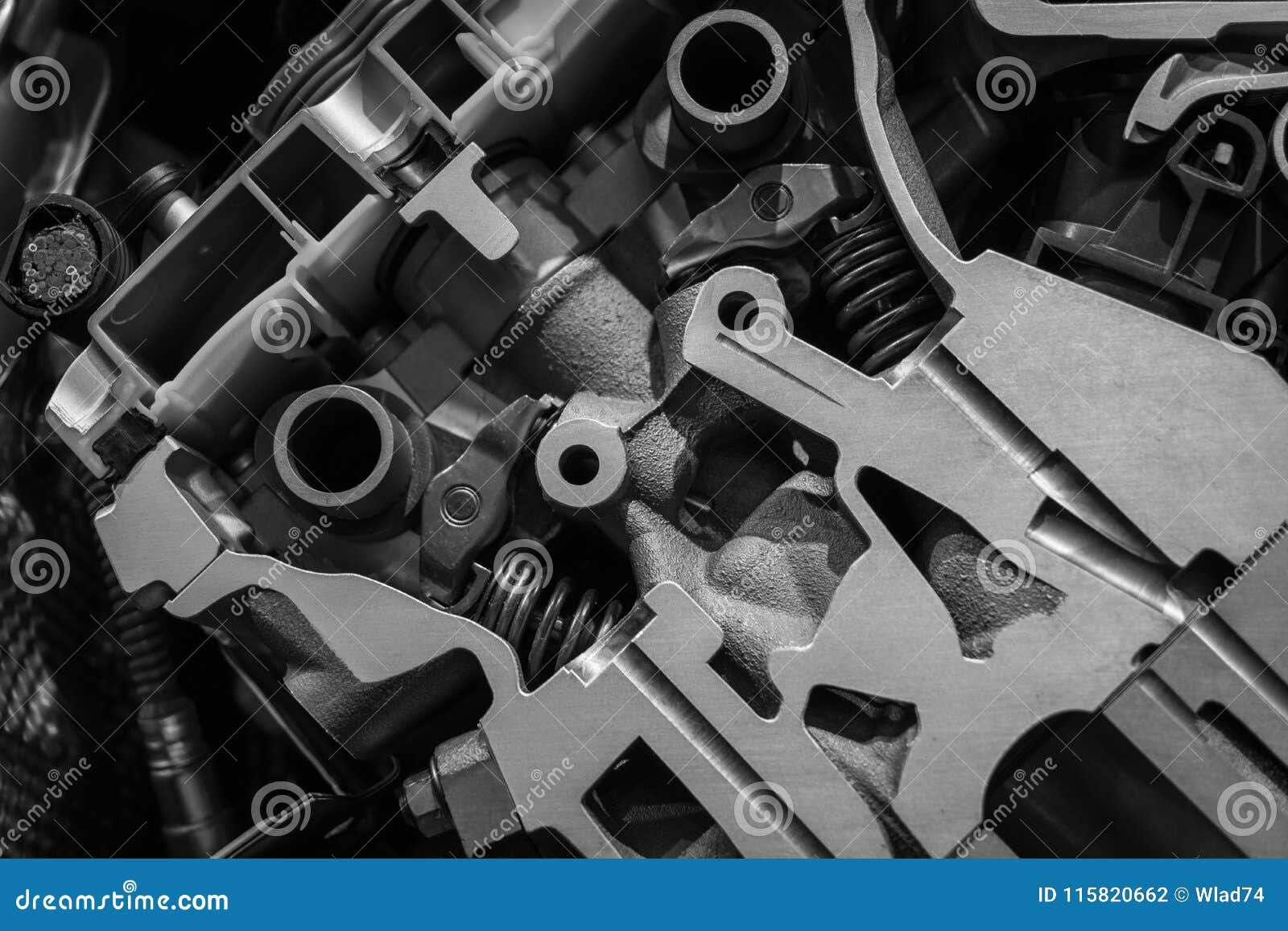 Mechanism of Engine in a Modern Car Stock Photo - Image of carburetor ...